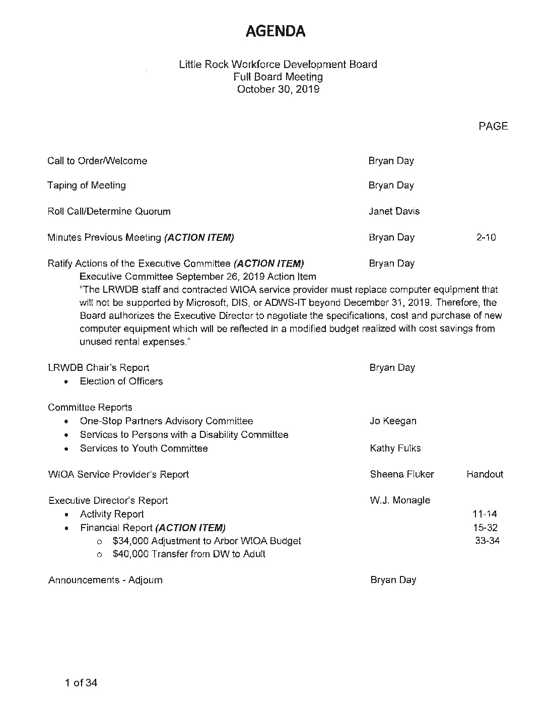 Full Board Meeting Minutes August 22 2019 Lrwdb